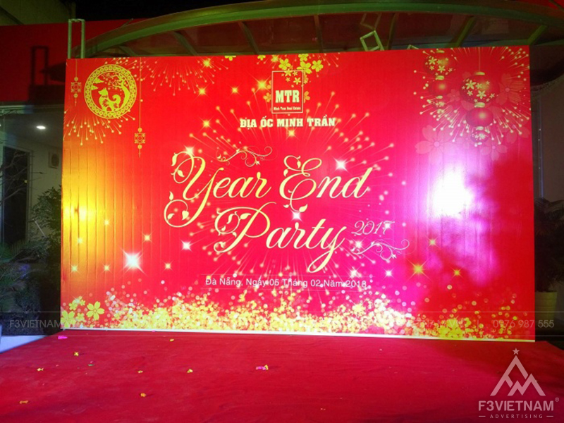 Tổng hợp 20+ mẫu backdrop year end party đẹp, ấn tượng nhất
